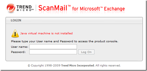My Knowledge Base - IT: ScanMail for Microsoft Exchange – Java virtual ...